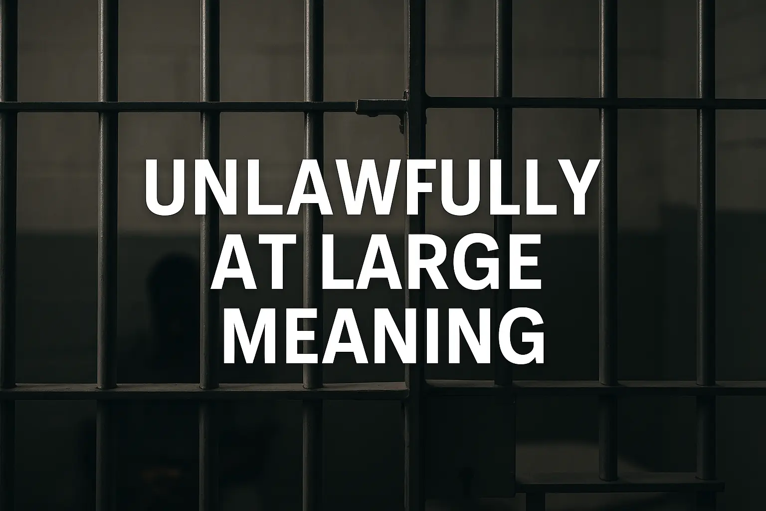Unlawfully at Large Meaning (Canada) | Browne Criminal Defence